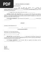 SPA To Claim Passport | PDF | Power Of Attorney | Official Documents