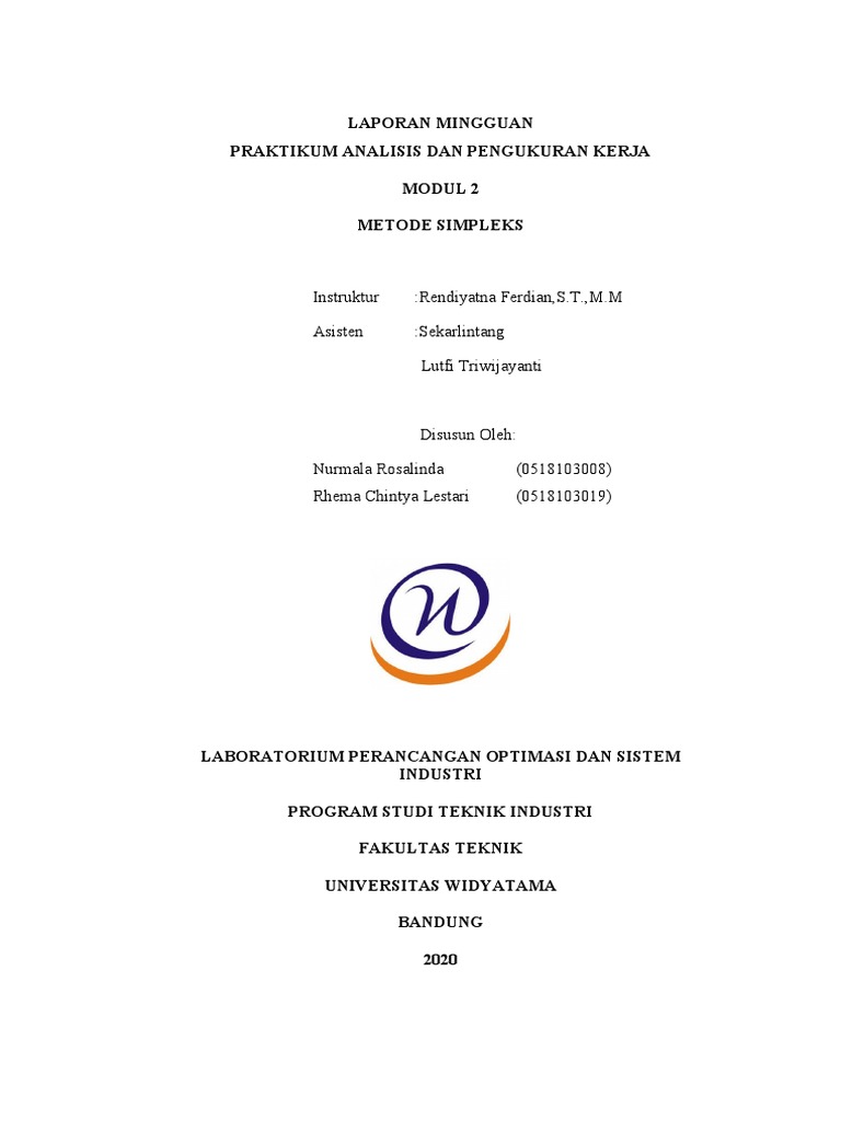 Analisis dan Penerapan Metode Simpleks pada Masalah Pemrograman Linier ...
