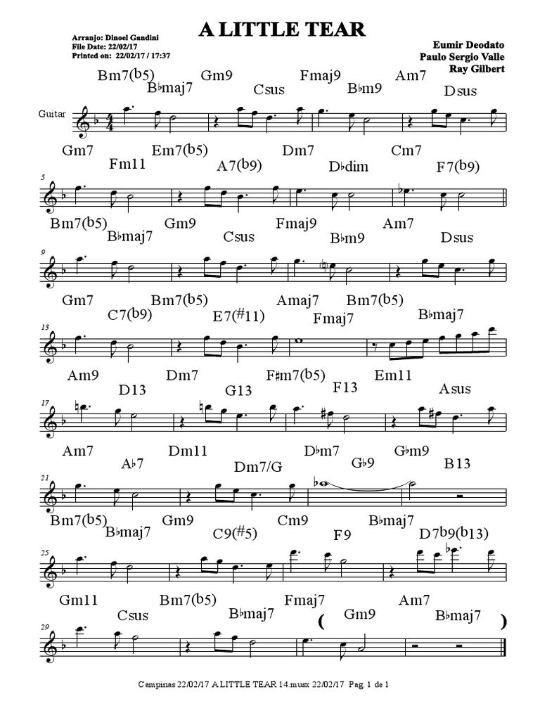 A Little Tear FM 14 | PDF