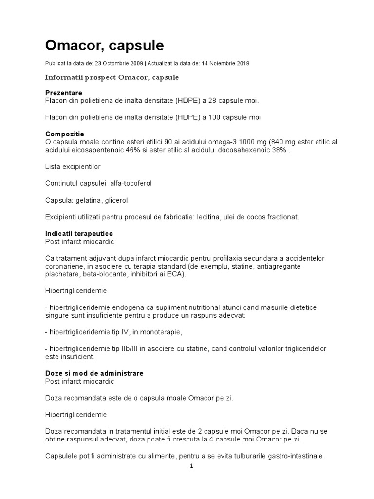 Prospect Omacor | PDF