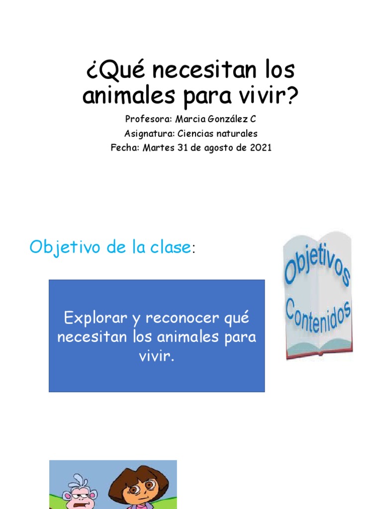 Qué Necesitan Los Animales para Vivir | PDF