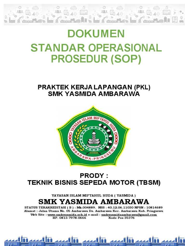 SOP PKL TBSM SMK Yasmida Ambarawa | PDF | Bisnis | Pengelolaan Keuangan ...