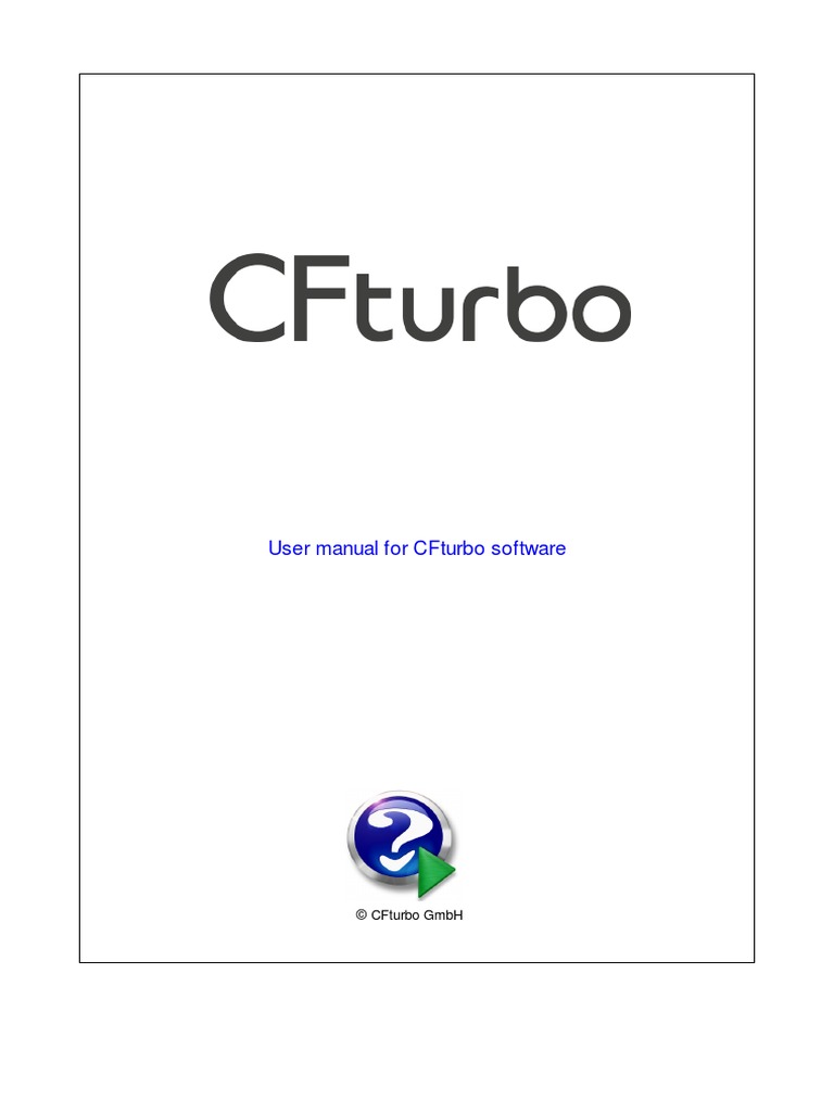 CFturbo Manual en | PDF