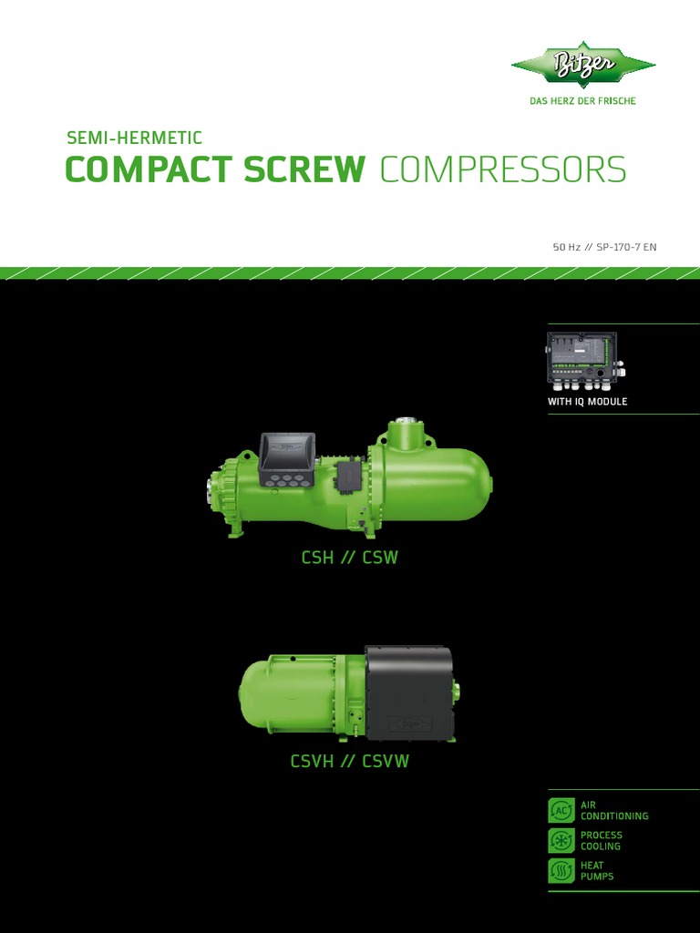 Bitzer Compressor | PDF | Heat Pump | Applied And Interdisciplinary Physics