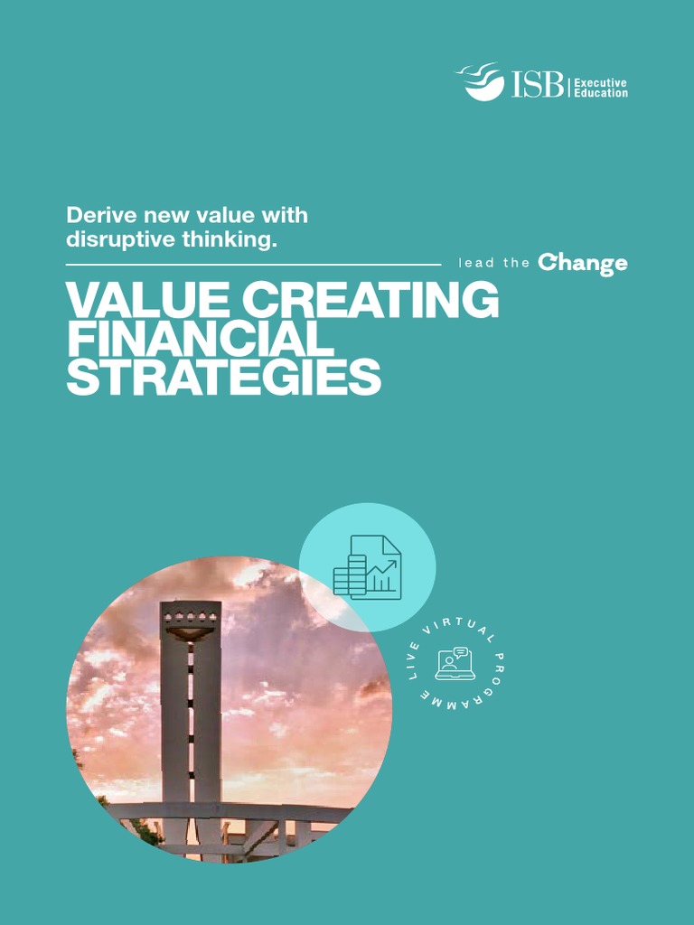 Isb Cee Vcfs Brochure Pdf Valuation Finance Discounted Cash Flow