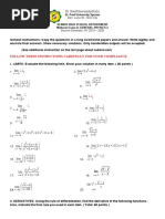 Rational Functions Practice Test | PDF | Asymptote | Function (Mathematics)