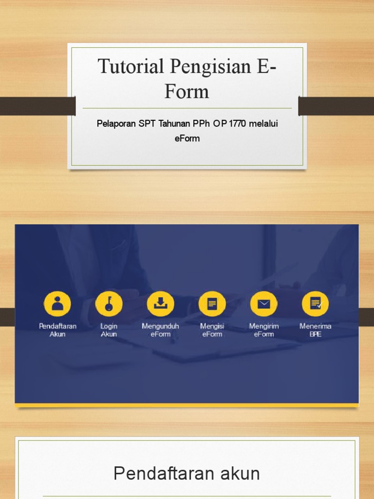Tutorial Pengisian E-Form 1770 | PDF