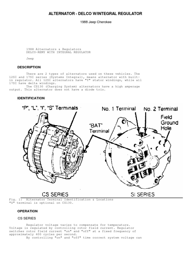 Alternator Delco With Integral Regulator | PDF | Rectifier | Diode