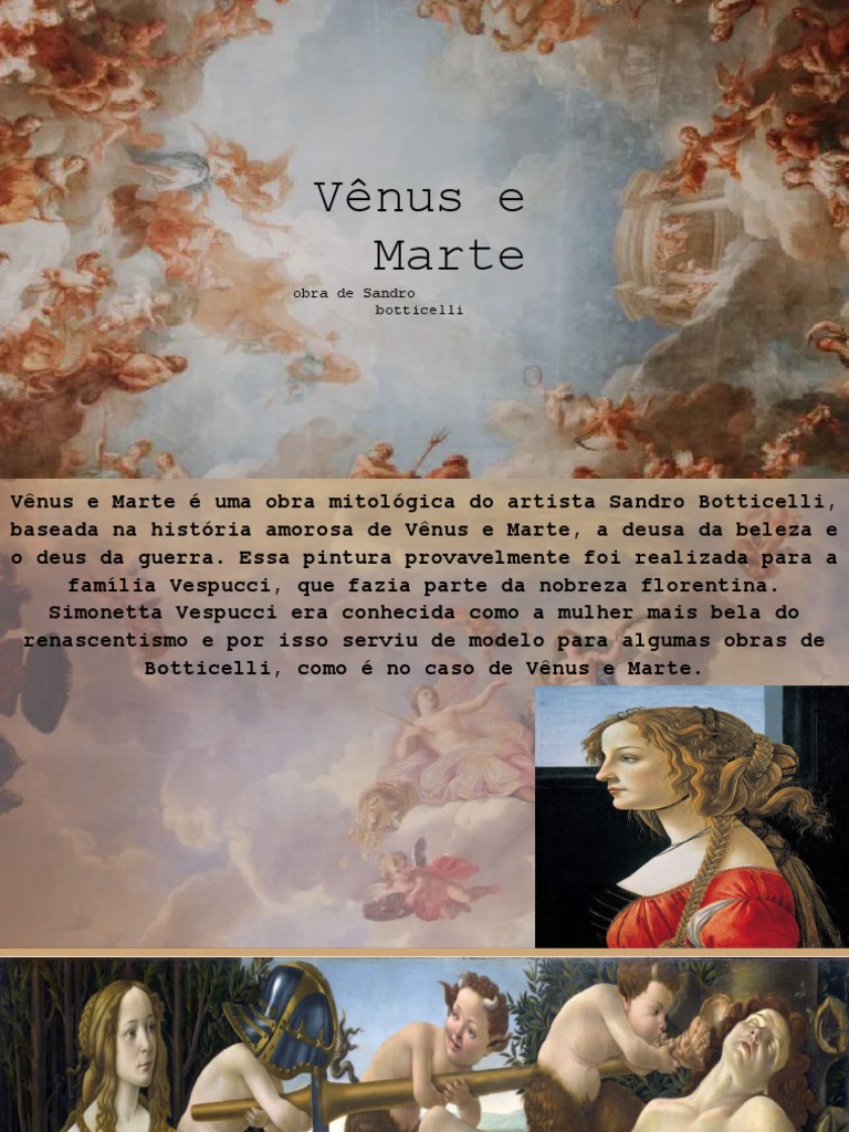 Significado De Venus E Marte Botticelli 2025 Florence: Uffizi Gallery