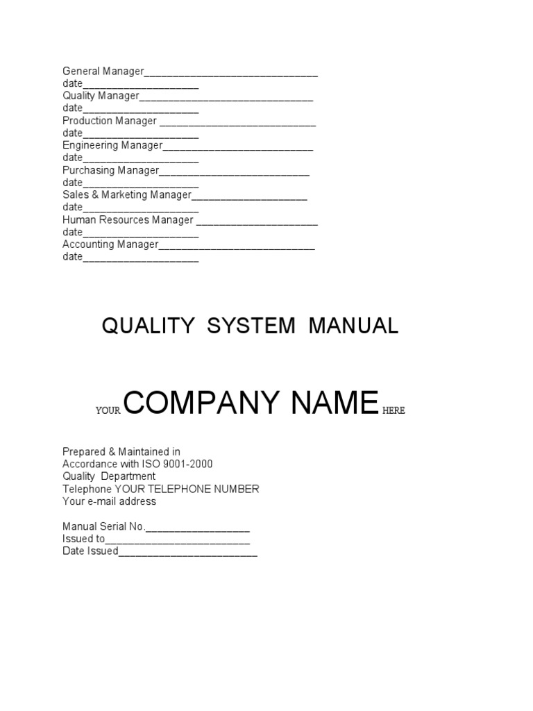Quality Manual | PDF | Audit | Quality Management System