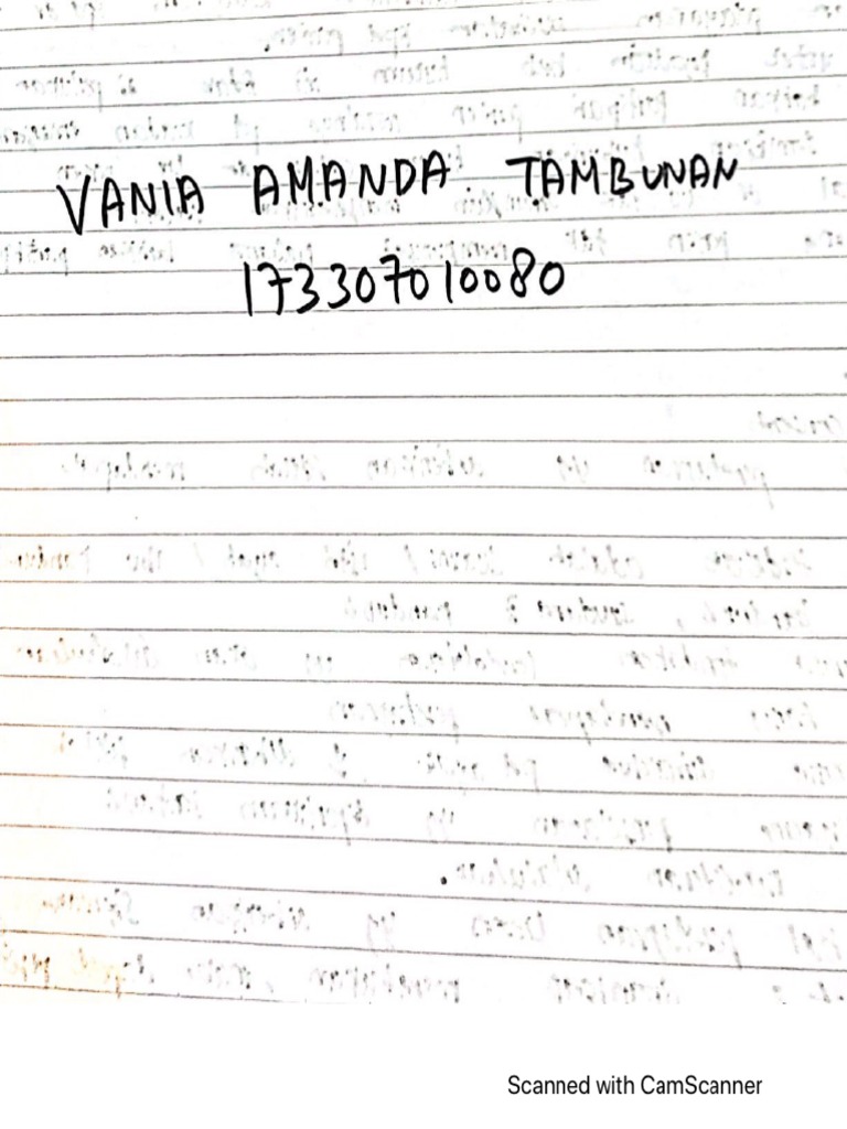 Vania Amanda Tambunan 173307010080 Prelo | PDF