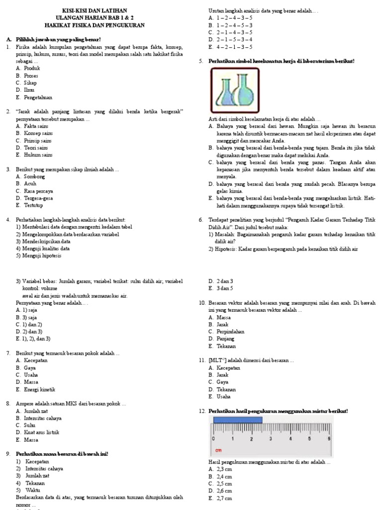 UH Fisika Latihan | PDF