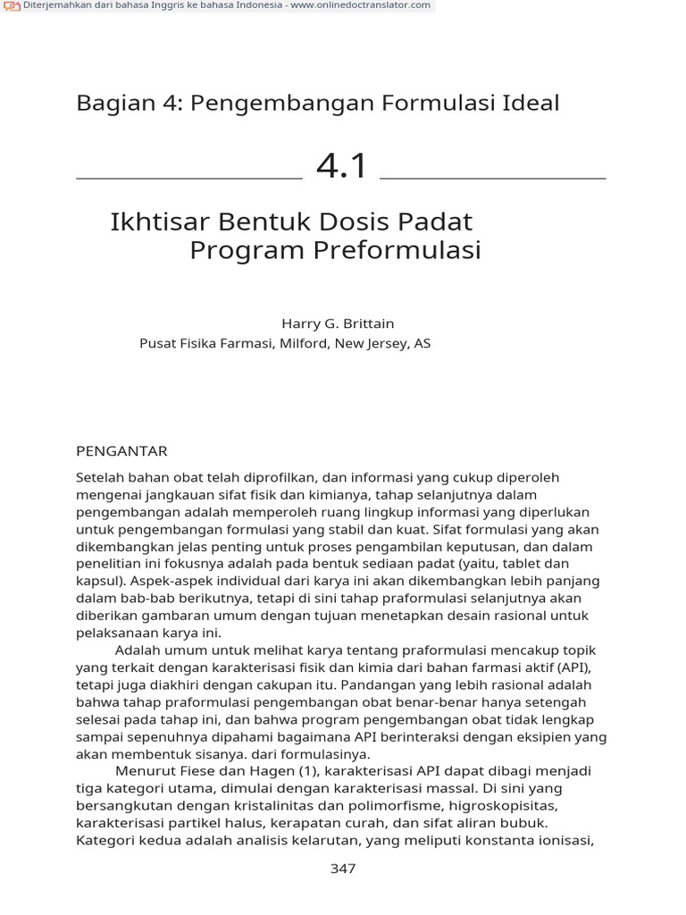 E Book Preformulasi Solid Dosage Form - En.id | PDF