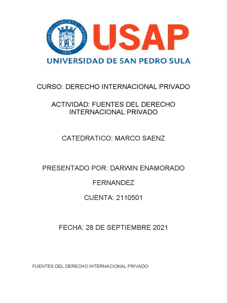 Darwin-Enamorad-doc 3-Fuentes Del Dipr | PDF | Caso de ley | Fuentes ...