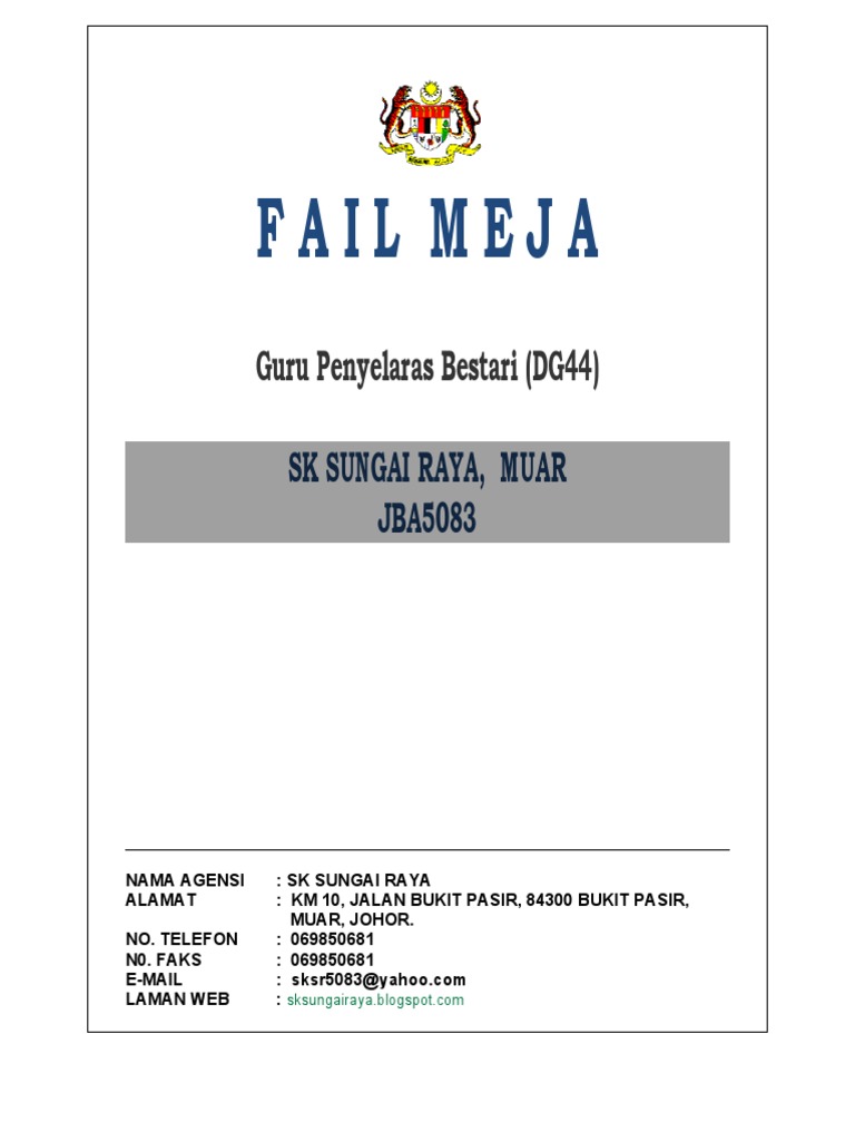 Contoh Fail Meja GPB Ict | PDF