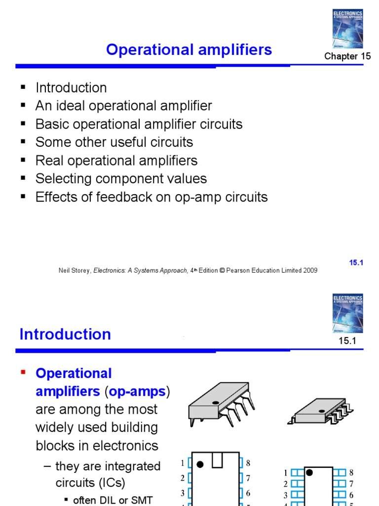 Operational Amplifiers: Neil Storey, Electronics: A Systems Approach, 4 ...
