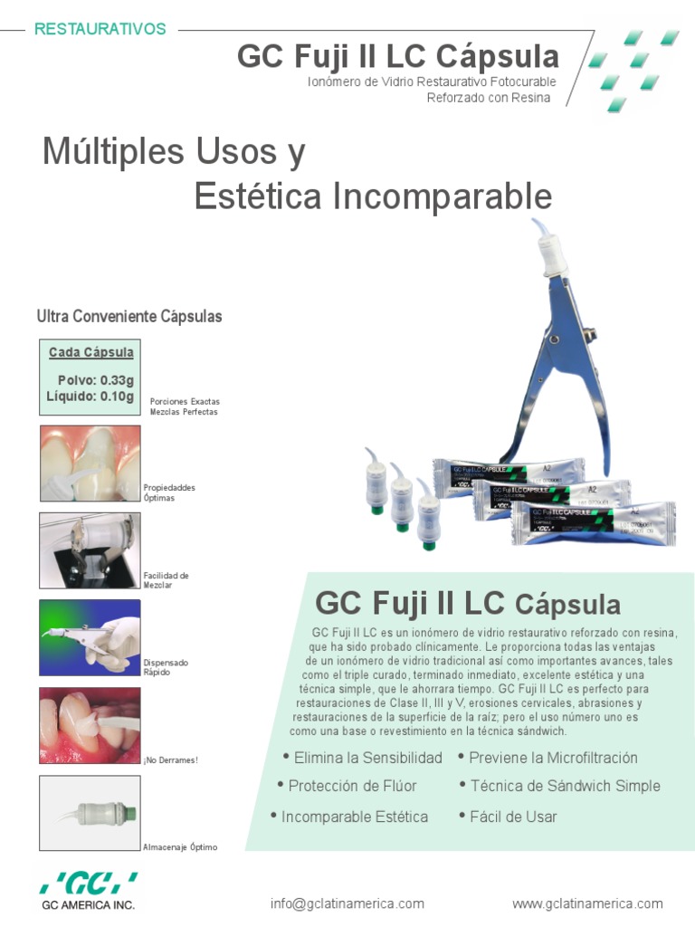 Fuji II LC-mayo2018 Catalogo Nuevo | PDF | Materiales | Química