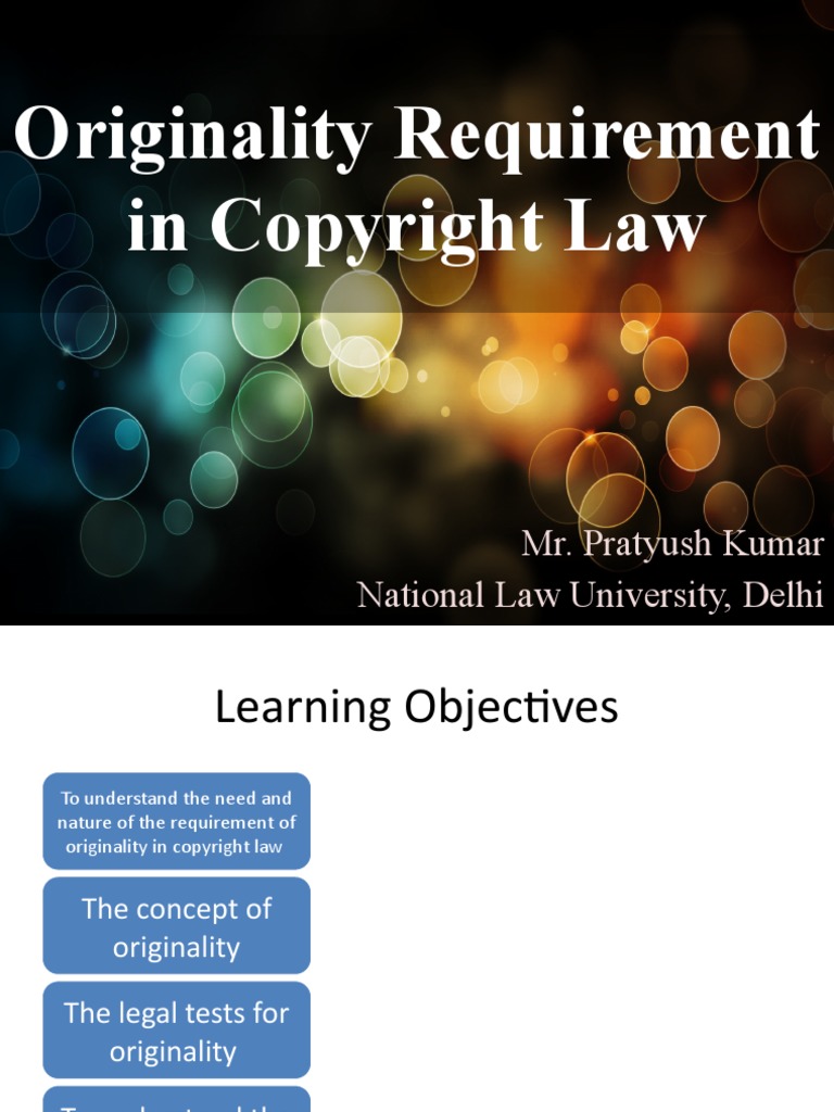 Originality in Copyright Law | PDF | Justice | Monopoly (Economics)