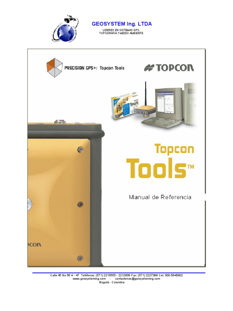 Manual Topcon Tools Español | PDF | Sistema de Posicionamiento Global | Topografía