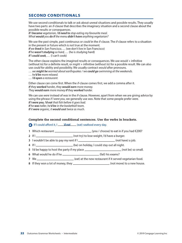 Intermediate - Grammar Worksheets | PDF | Linguistics | Grammar