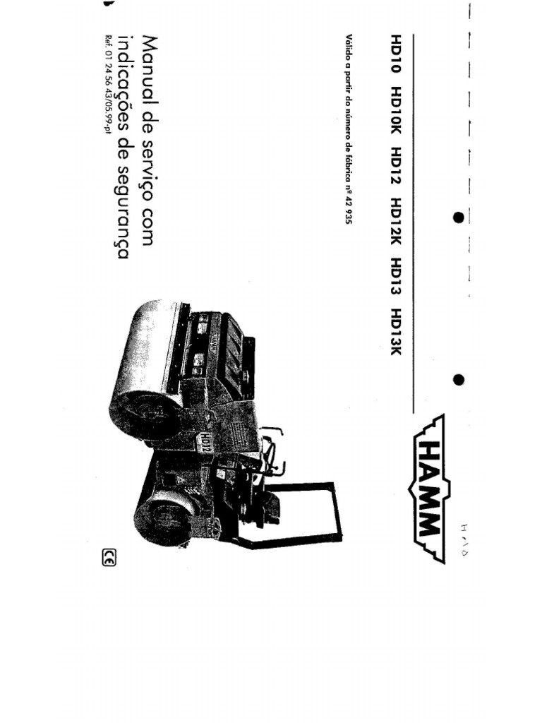 Manual Cilindro Hamm | PDF