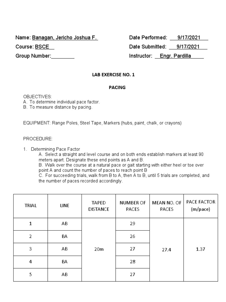 Banagan Lab Exercise No. 1 | PDF | Mathematics
