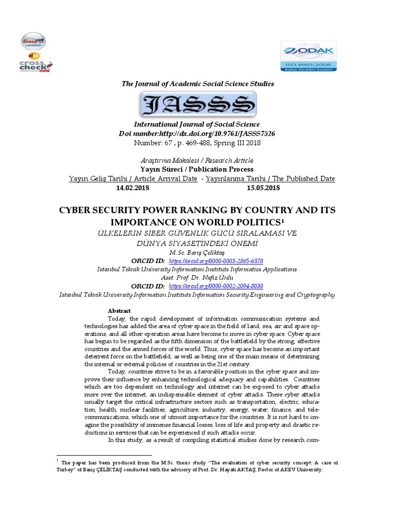 Cyber Security Power Ranking by Country | Download Free PDF | Security ...