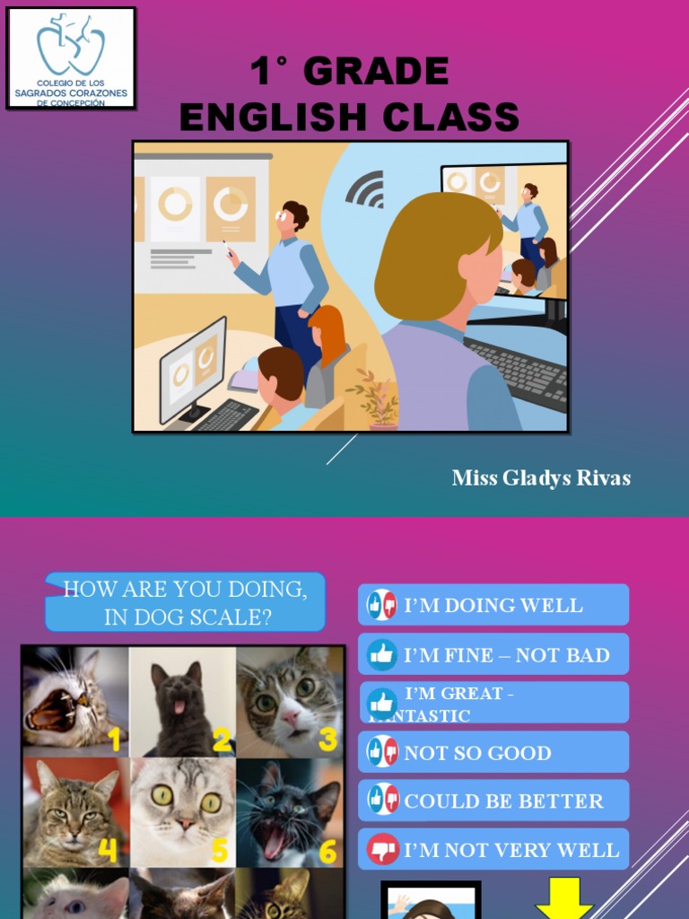 1° Grade English Class: Miss Gladys Rivas | PDF | Wellness