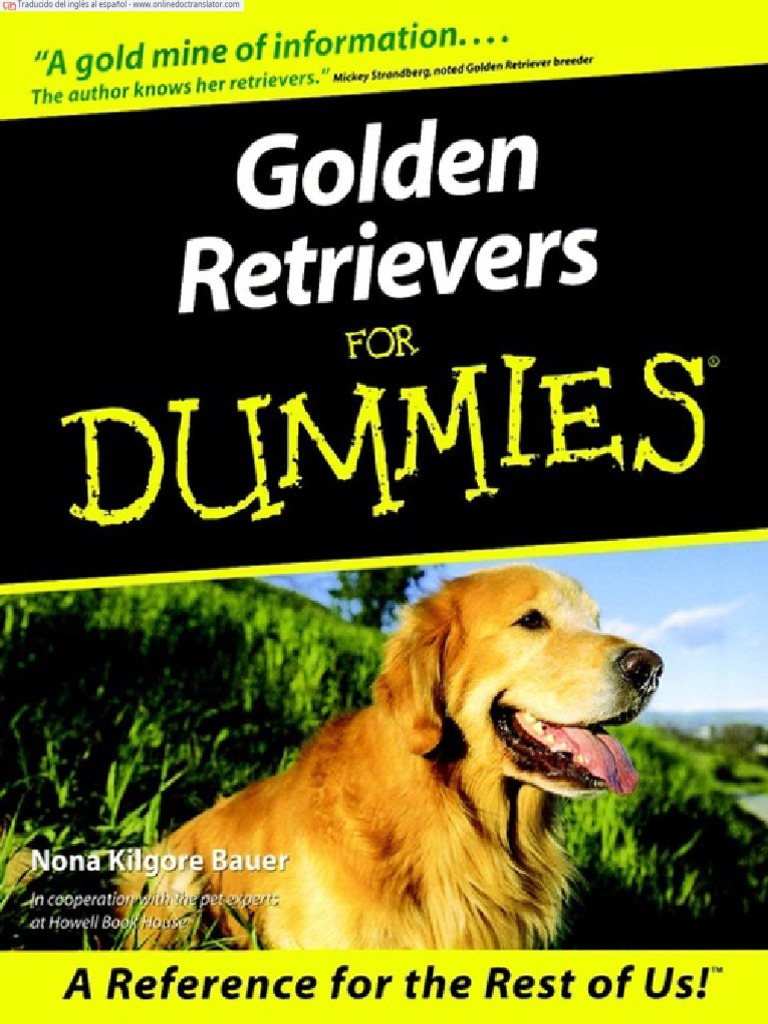 Golden Retrievers For Dummies (PDFDrive) (001-056) .En - Es | PDF ...