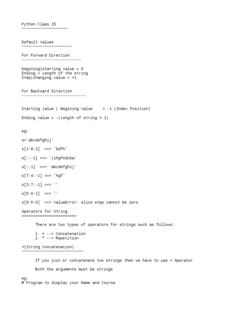 PYthon Class 15 Telugu | PDF | String (Computer Science) | Python (Programming Language)