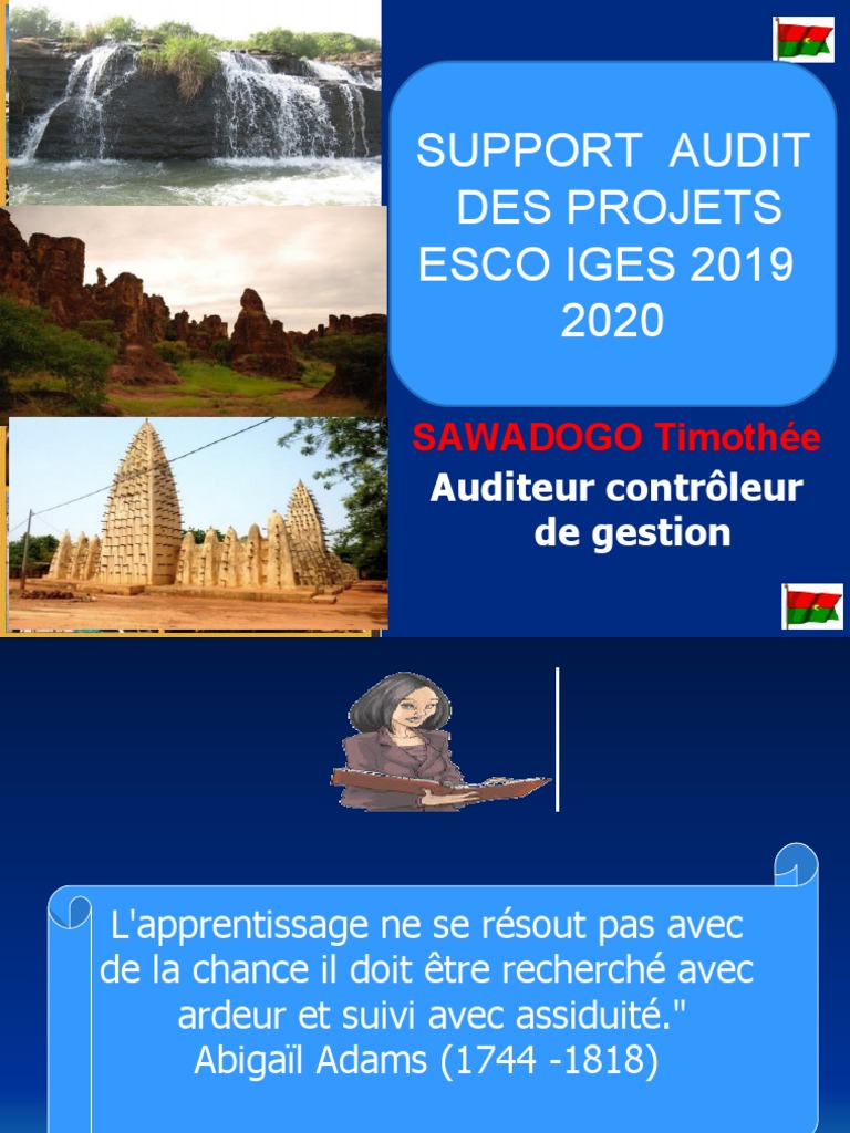 Cours Audit Des Projets | PDF | Audit | Budget