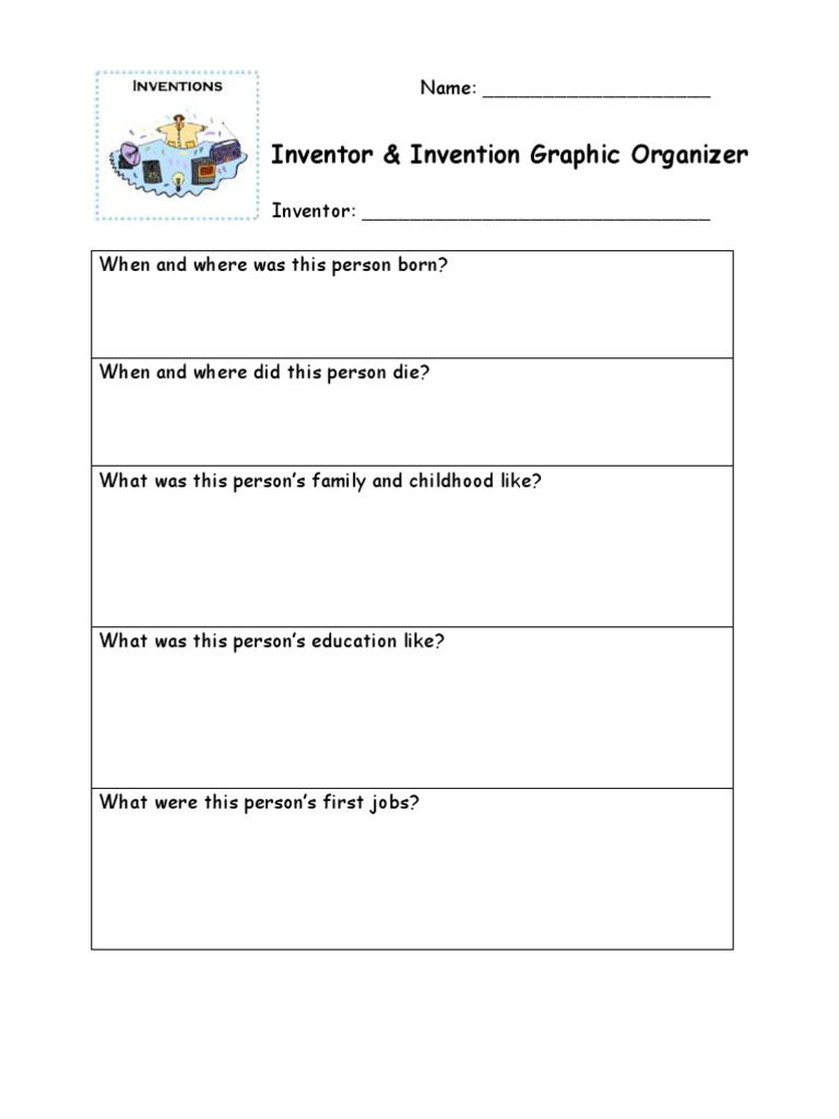 Inventor Graphic Organizer | PDF