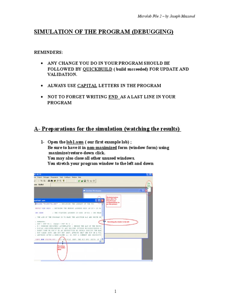 File2 Microlab Simulation | PDF | Cursor (User Interface) | System Software