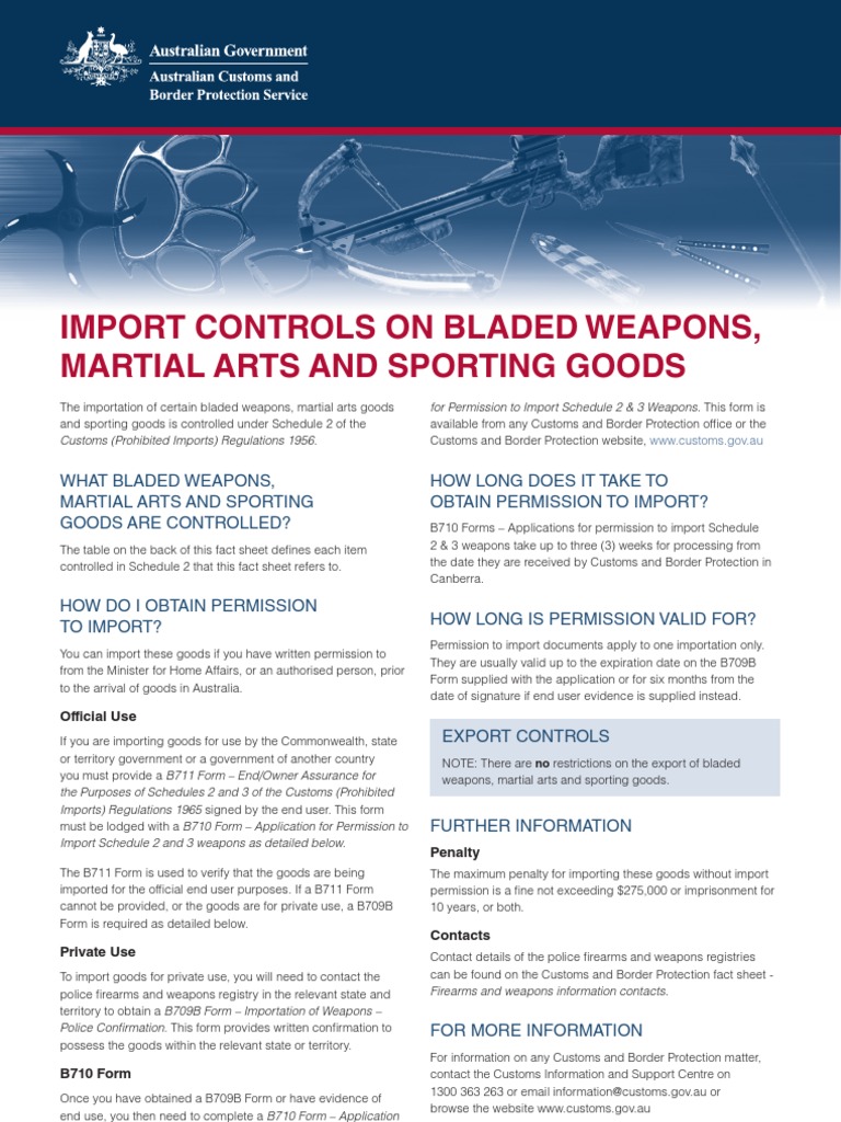 Import BladedWeapons | PDF | Knife | Customs