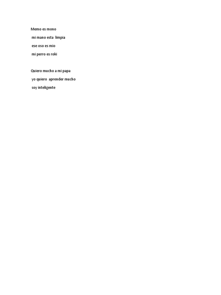 Memo Es Mono | PDF