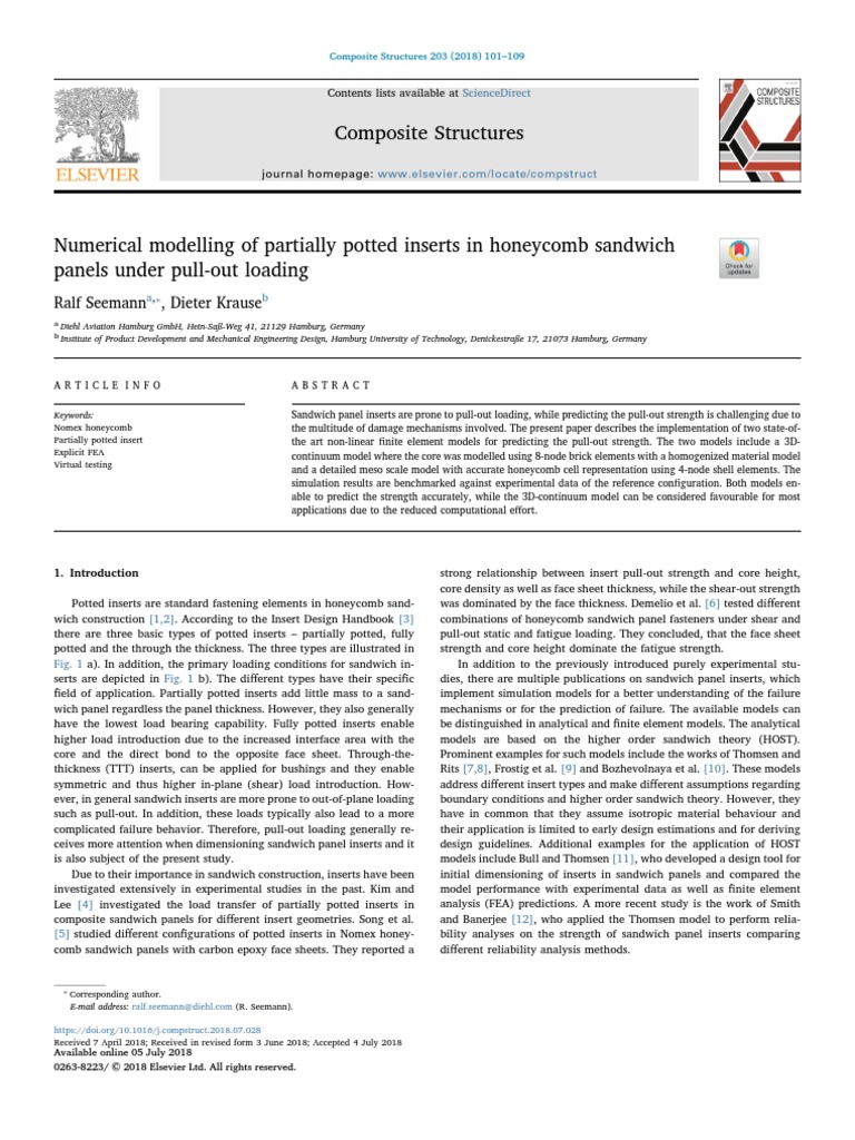 Composite Structures: Sciencedirect | PDF | Strength Of Materials | Composite Material