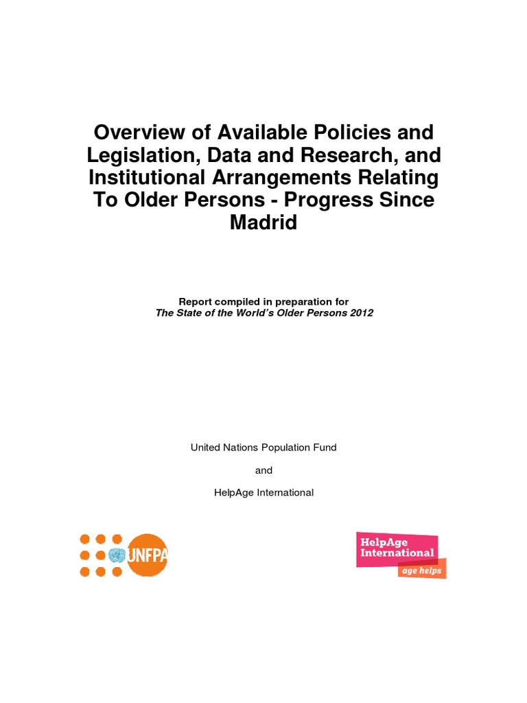 Older Persons Report | PDF | Ageing | United Nations