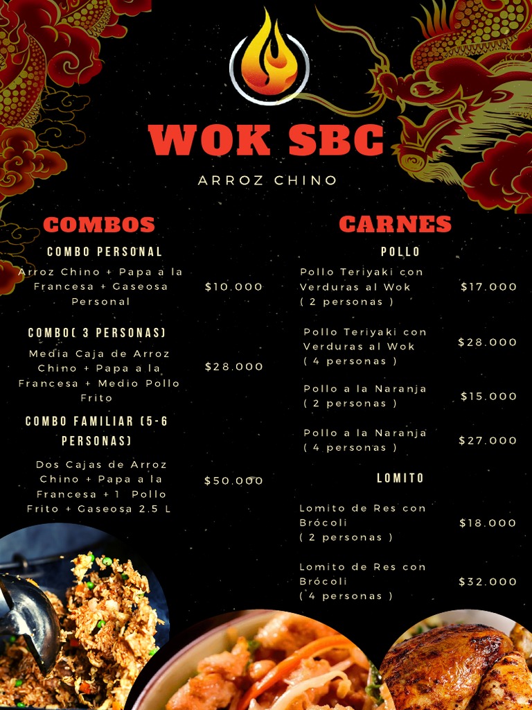Wok SBC Menu | PDF