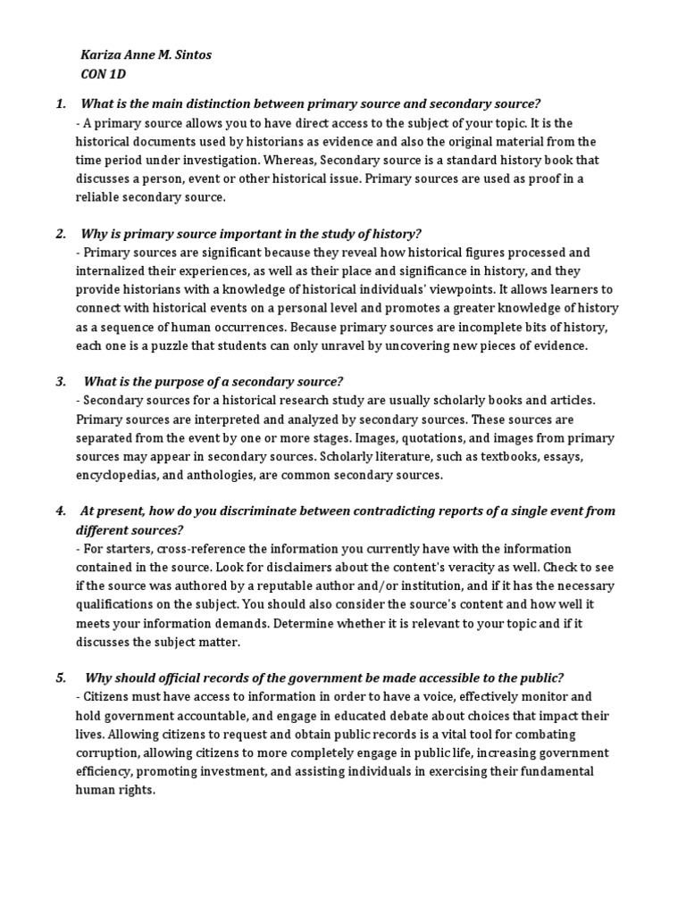 RPH-Module 2 Assignment - SINTOS, KARIZA ANNE M. (CON1D) . | PDF ...