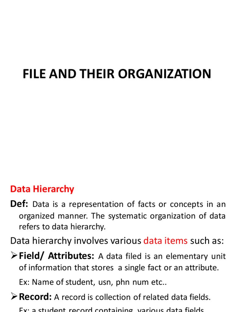 MODULE-5 FILE & Their Organization | PDF | Computer File | File System