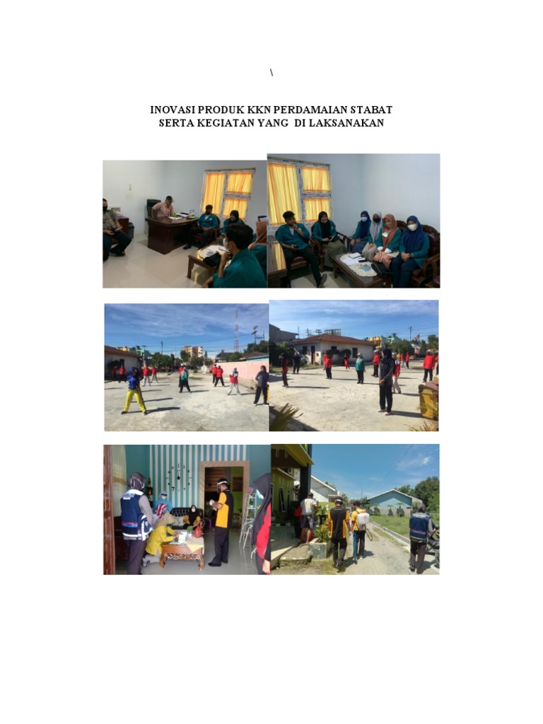 Inovasi Produk KKN Perdamaian Stabat | PDF | Teknologi & Rekayasa
