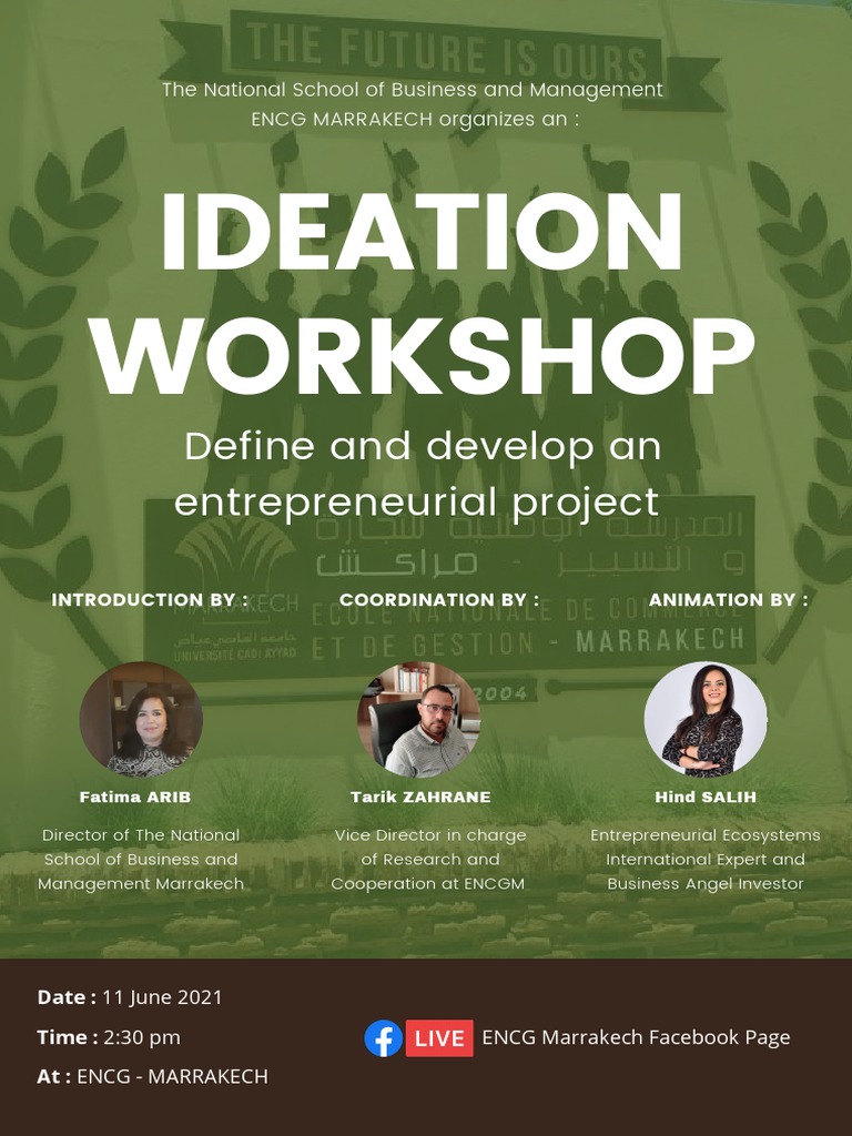 Ideation Workshop Define And Develop An Entrepreneurial Project Pdf