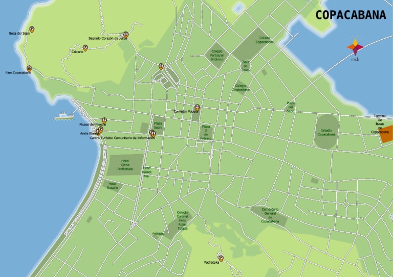 Mapa Turistico COPACABANA | PDF