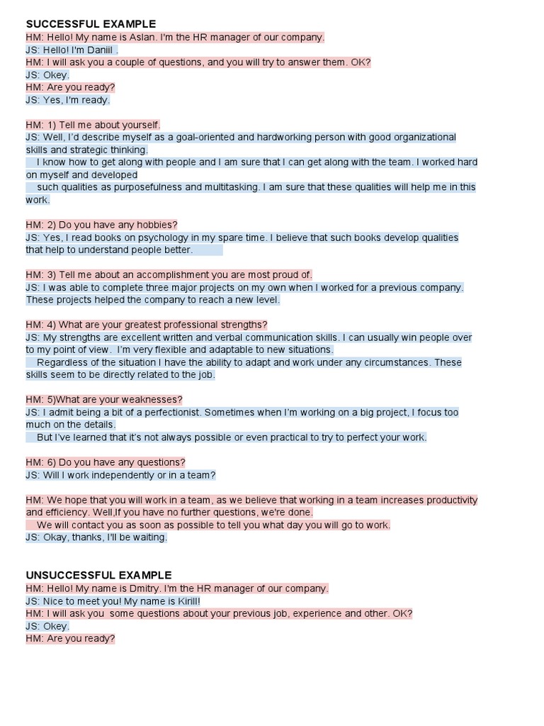 Job Interview Pdf Behavioural Sciences Cognition