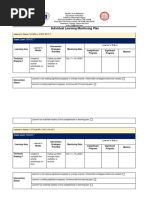 1 Sample Individual Learning Monitoring Plan | PDF | Learning | Cognitive Psychology
