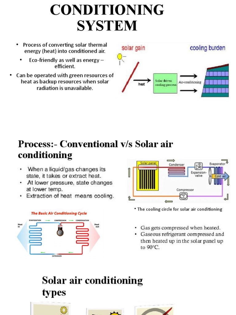 Solar Air Conditioning System 22 | PDF | Solar Energy | Air Conditioning