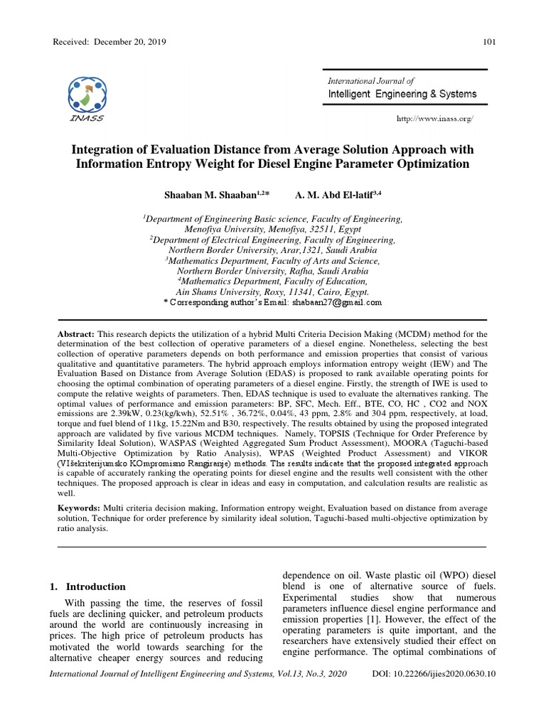 Integrationof Evaluation Distance | PDF | Mathematical Optimization