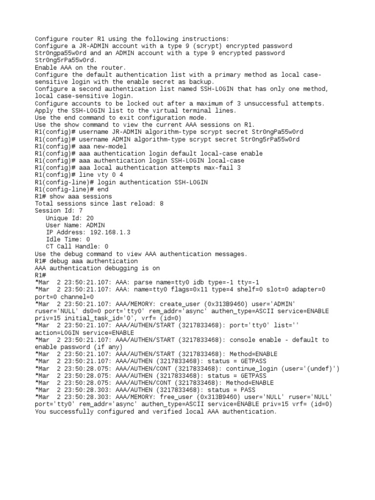 Debugging AAA Authentication | PDF | Cryptography | Cyberspace