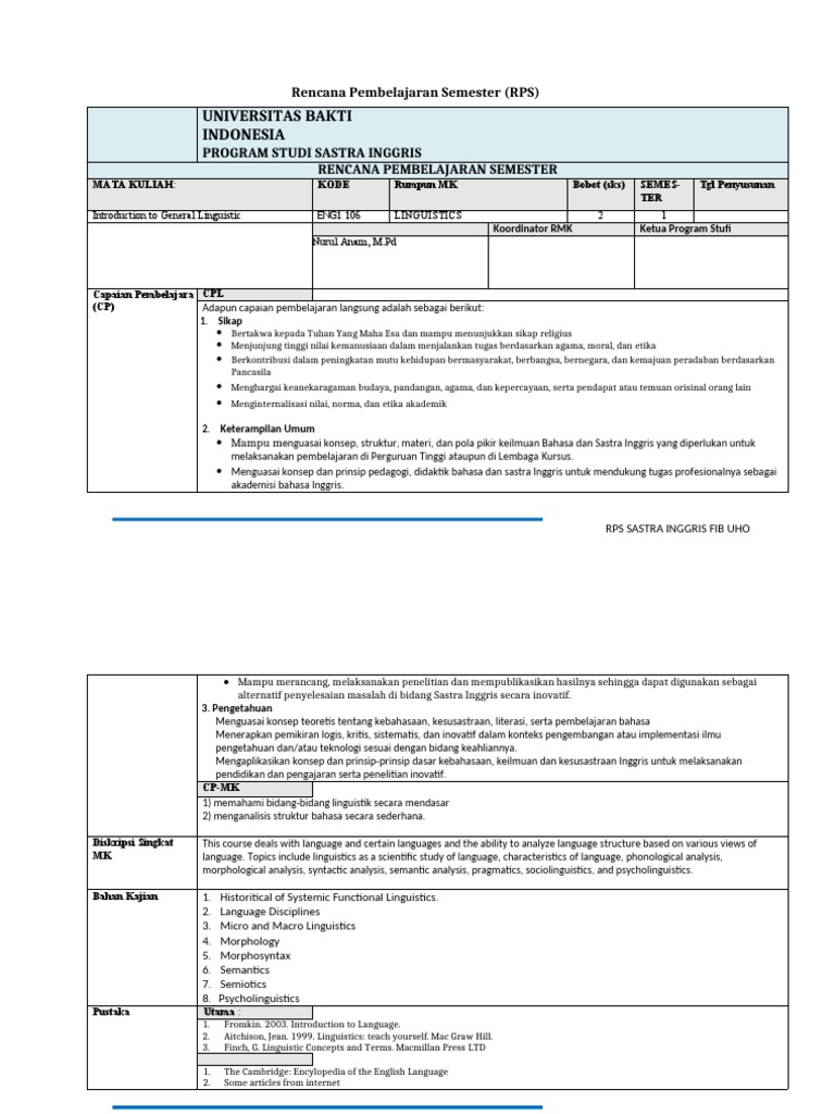 Introduction To General Linguistic | PDF