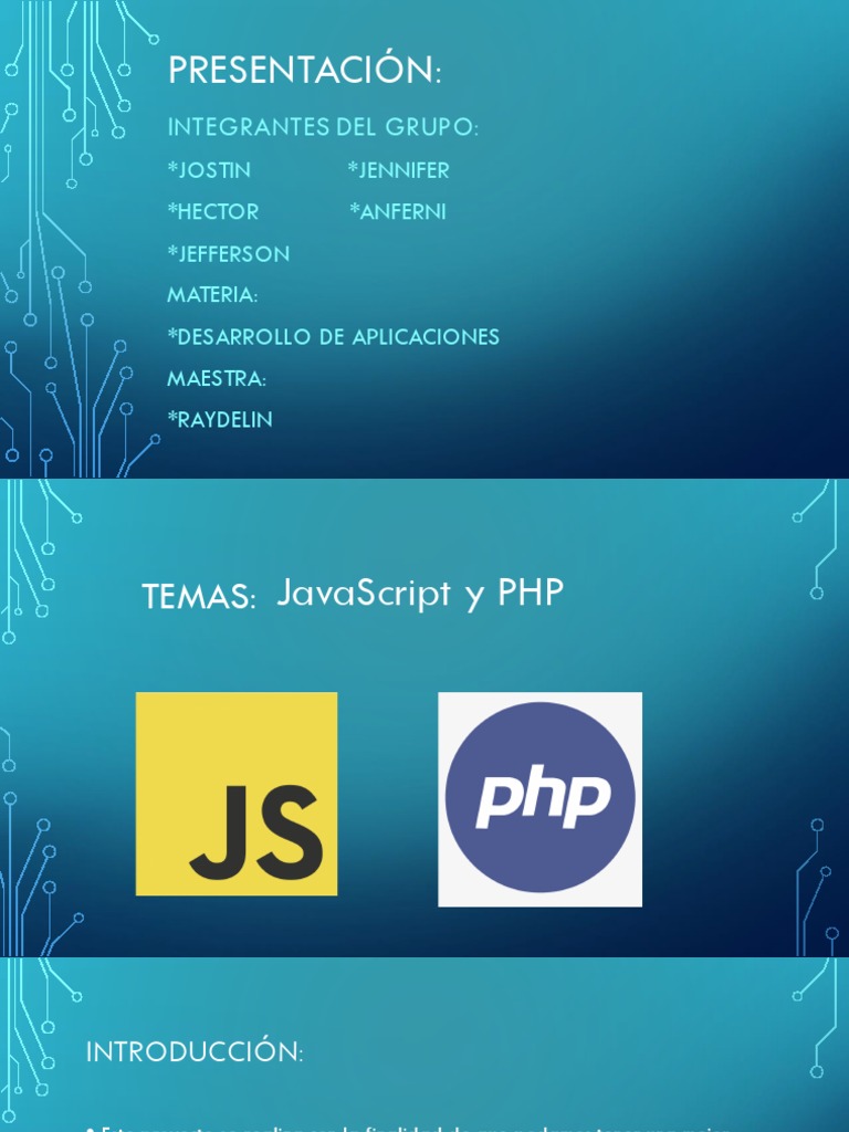 PHP y Java Script | PDF | Script Java | Php